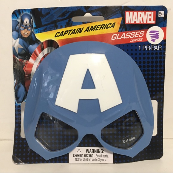 Marvel | Toys | Marvel Captain America Sunglasses Uv 40 Nip | Poshmark
